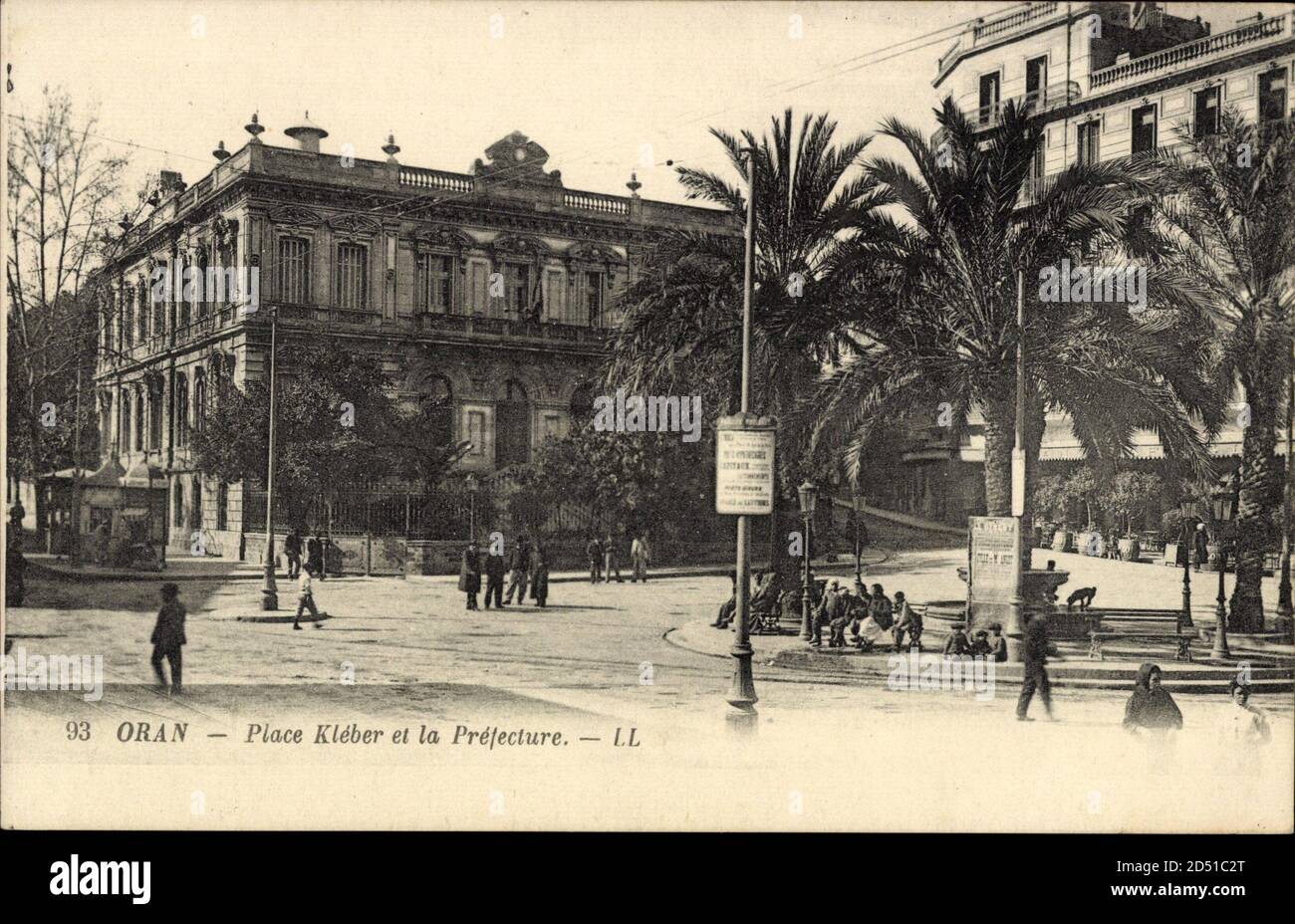 Oran Algerien, vue de la place Kléber et la Préfecture | utilisation ...