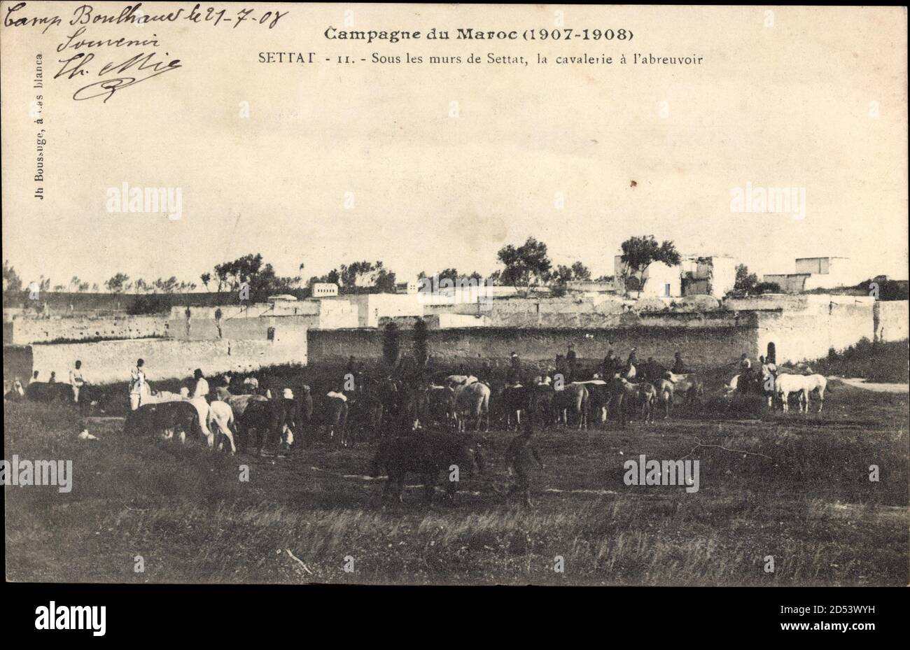 Settat Marokko, campagne du Maroc 1907 1908, sous les murs de Settat, cavalerie | utilisation ...