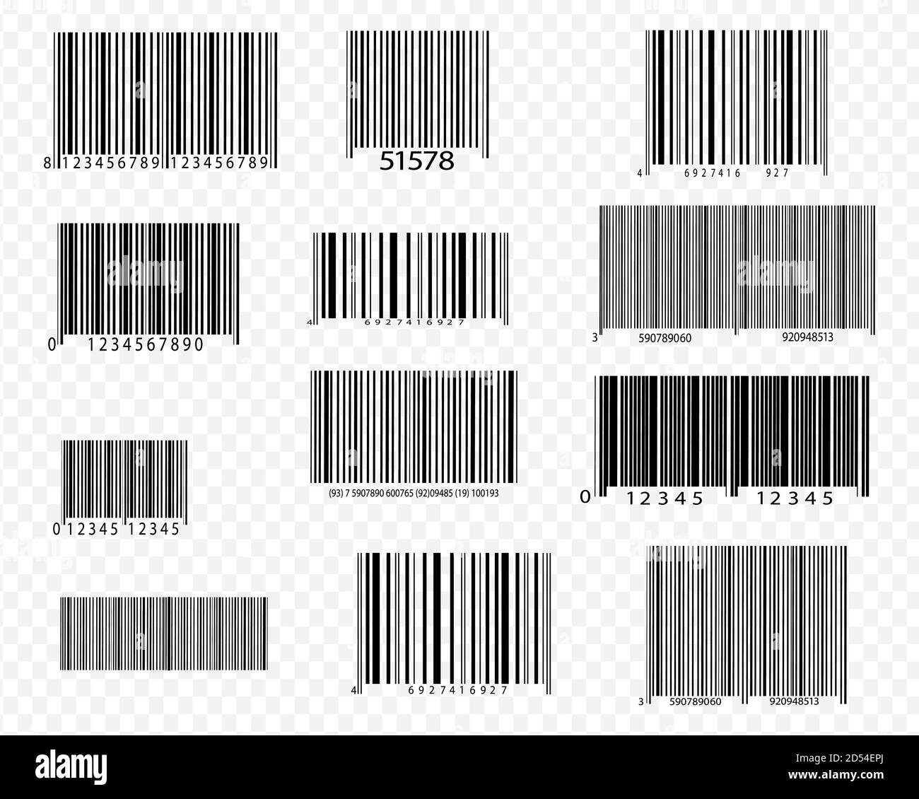 Icône de code-barres réaliste. Un code-barres moderne simple et plat ...