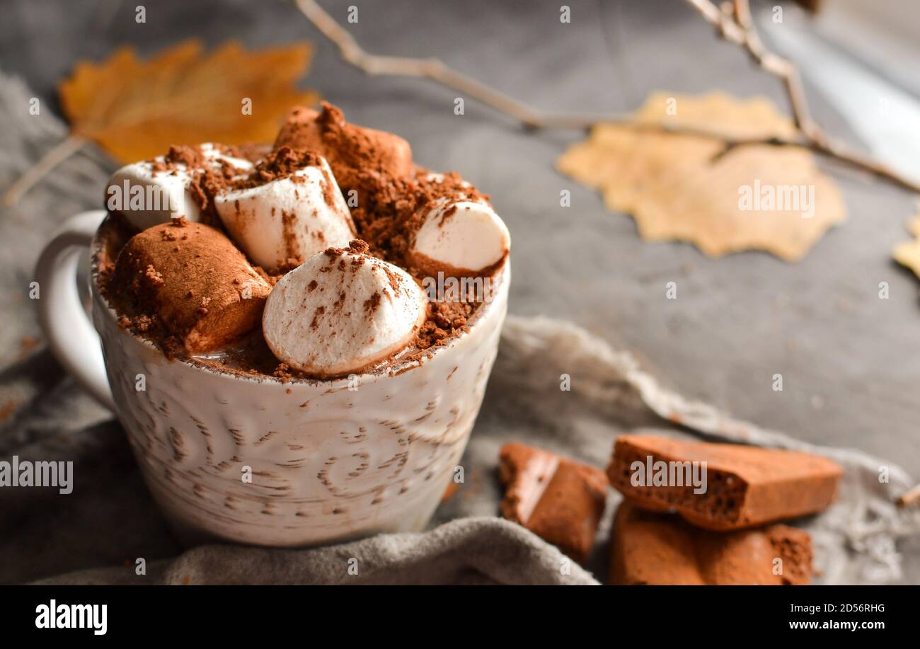 Hot chocolate marshmallows Banque de photographies et d’images à haute résolution - Alamy