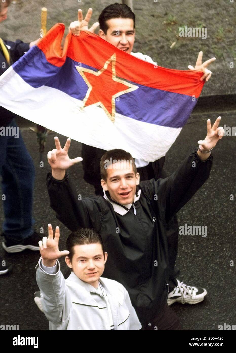 Yugoslavian flag Banque de photographies et d’images à haute résolution ...