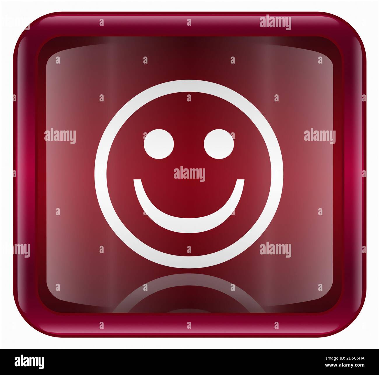 Emoticon smiley face red web Banque de photographies et d’images à ...