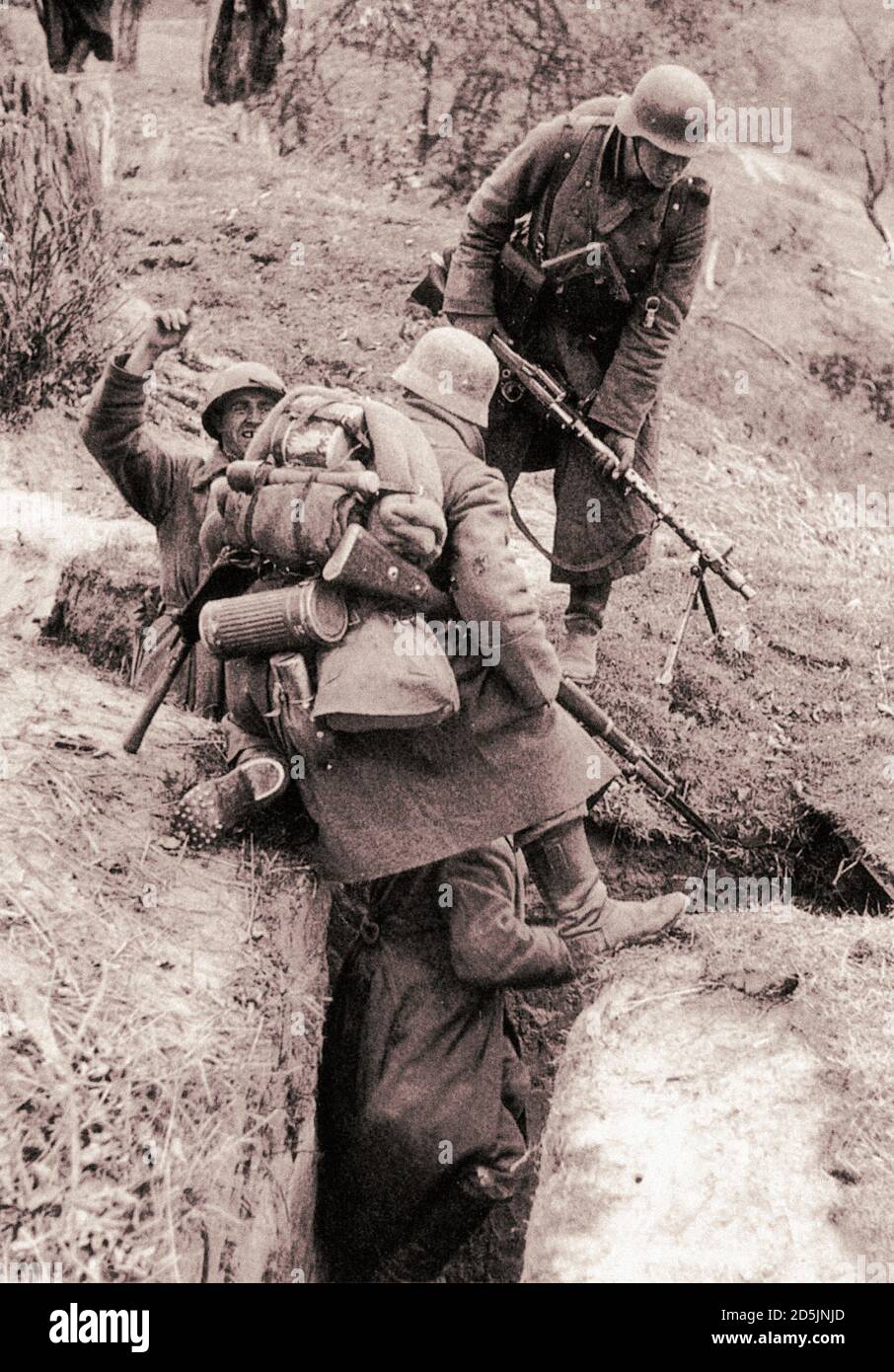 Soldats Allemands De L'armée Nazie De La Wehrmacht Banque d'image et ...