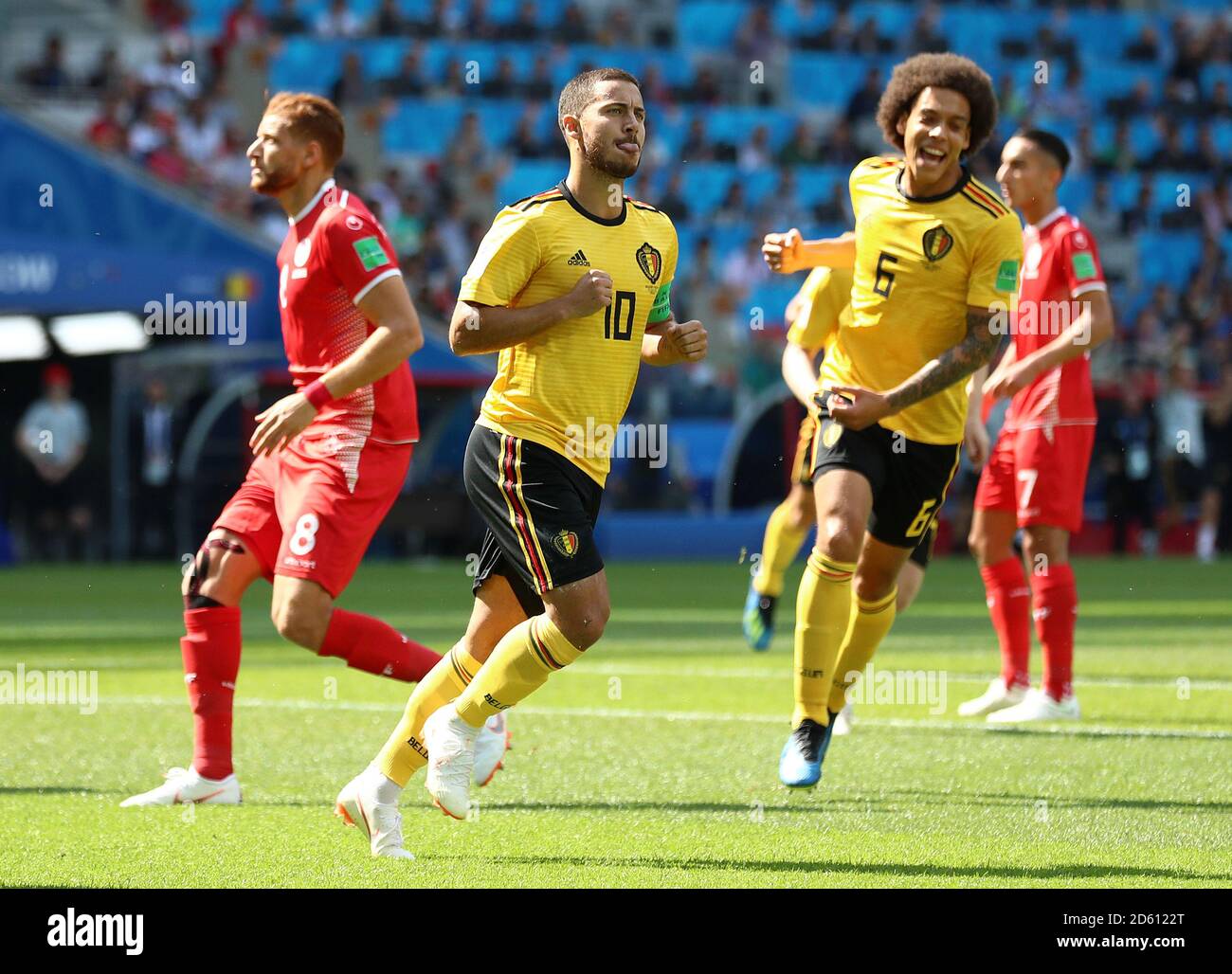 L'Eden Hazard de Belgique célèbre le premier but de son camp le jeu de ...