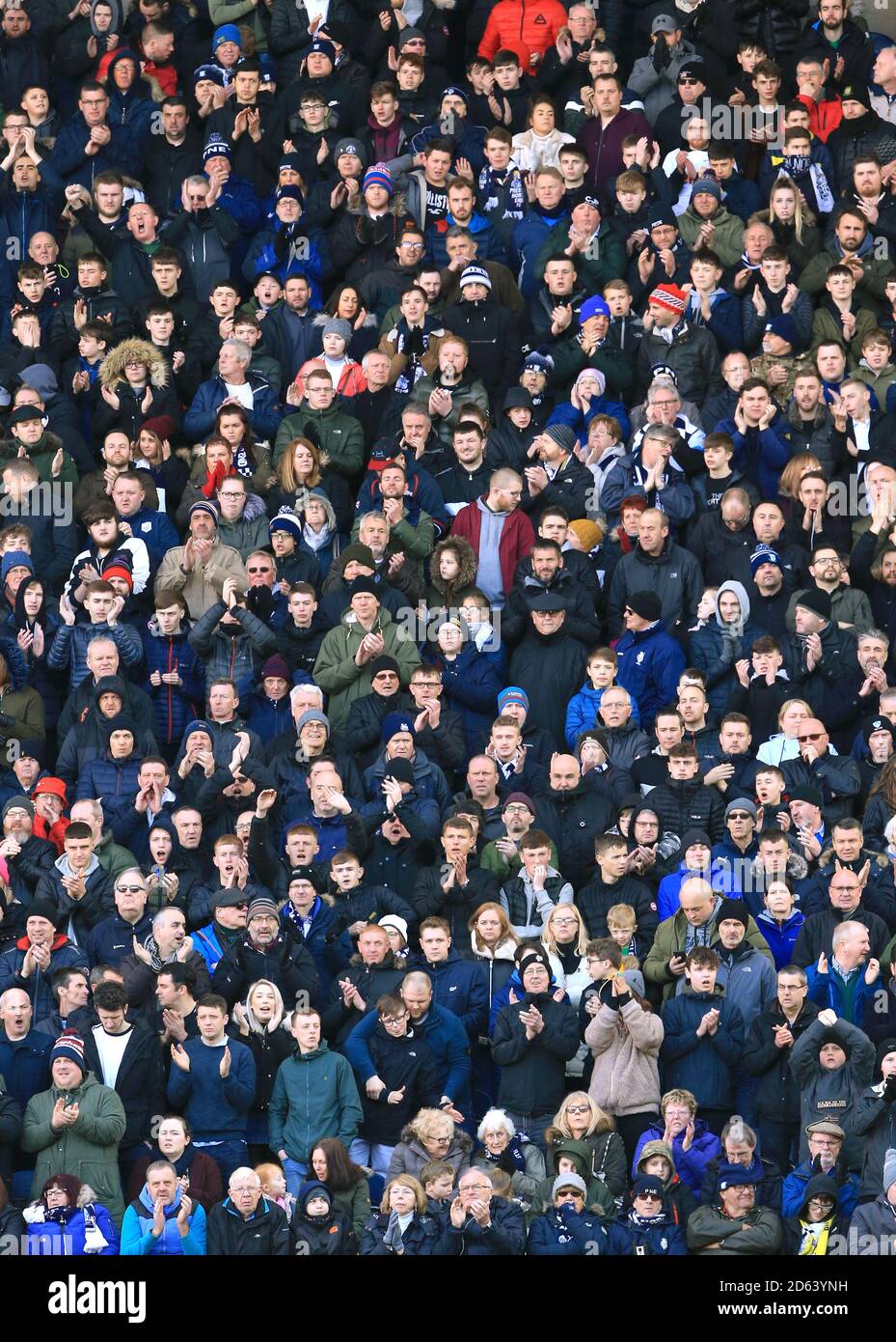 Blackburn rovers fans dans les stands Banque de photographies et d ...