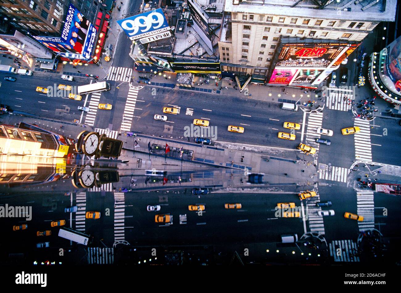 Birds eye view times square Banque de photographies et d’images à haute ...