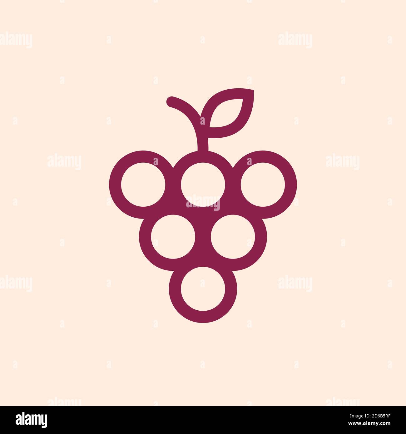 Symbole De Raisins Banque d'images vectorielles - Alamy