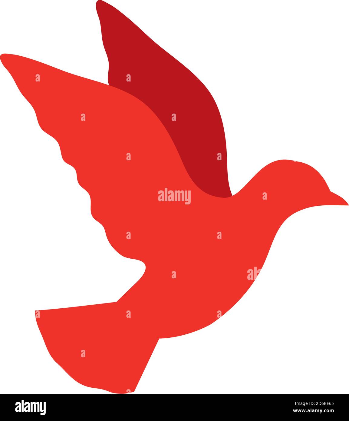 Colombe rouge Banque d'images vectorielles - Alamy