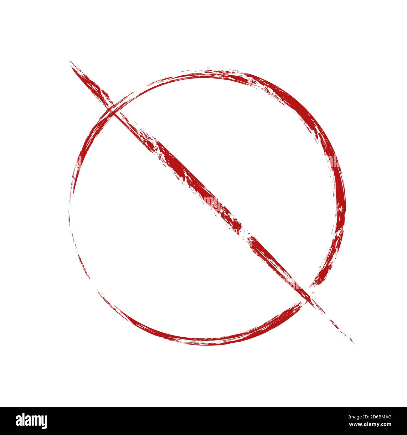 Panneau d'interdiction rouge en forme de grunge. Interdiction des ...