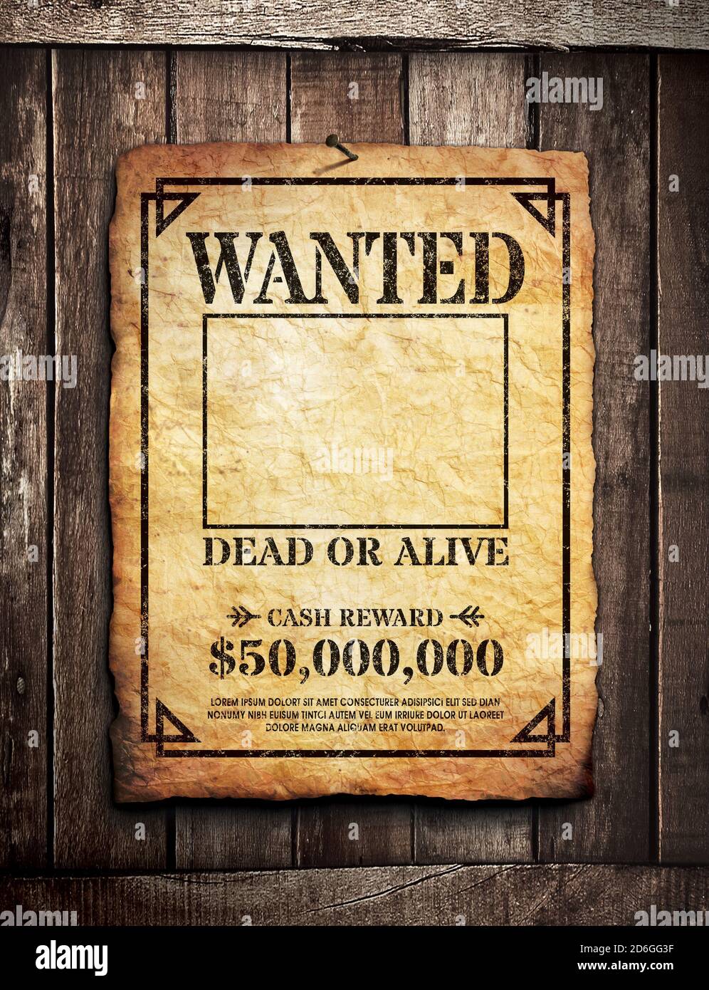 Wanted poster reward Banque de photographies et d’images à haute ...