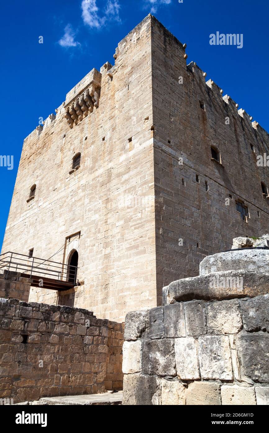 Le château de Kolossi près de Limassol à Chypre a été construit pour la ...