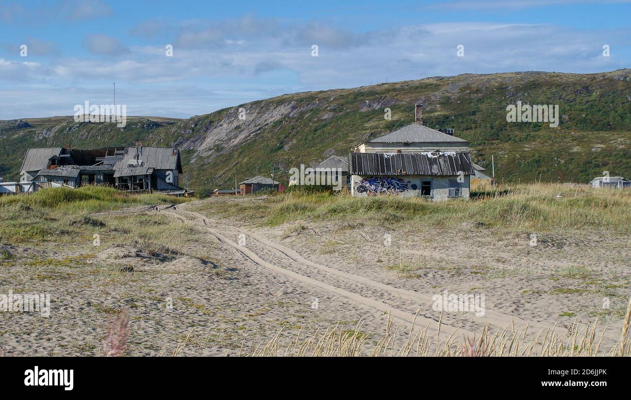 Mer de Barents et océan Arctique, le plus au nord de la Russie. Le ...