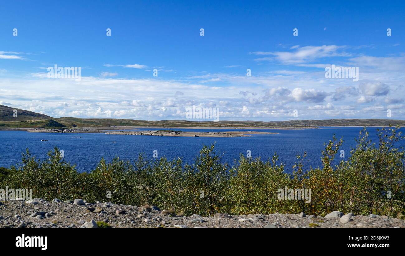 Mer de Barents et océan Arctique, le plus au nord de la Russie. Le ...
