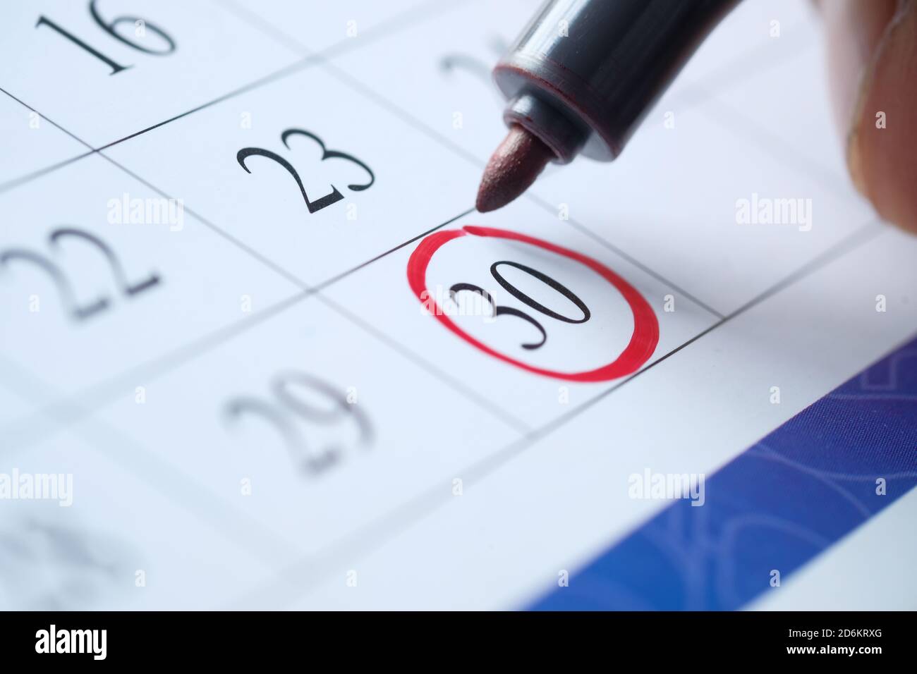 Calendrier Rouge Banque d'image et photos - Alamy