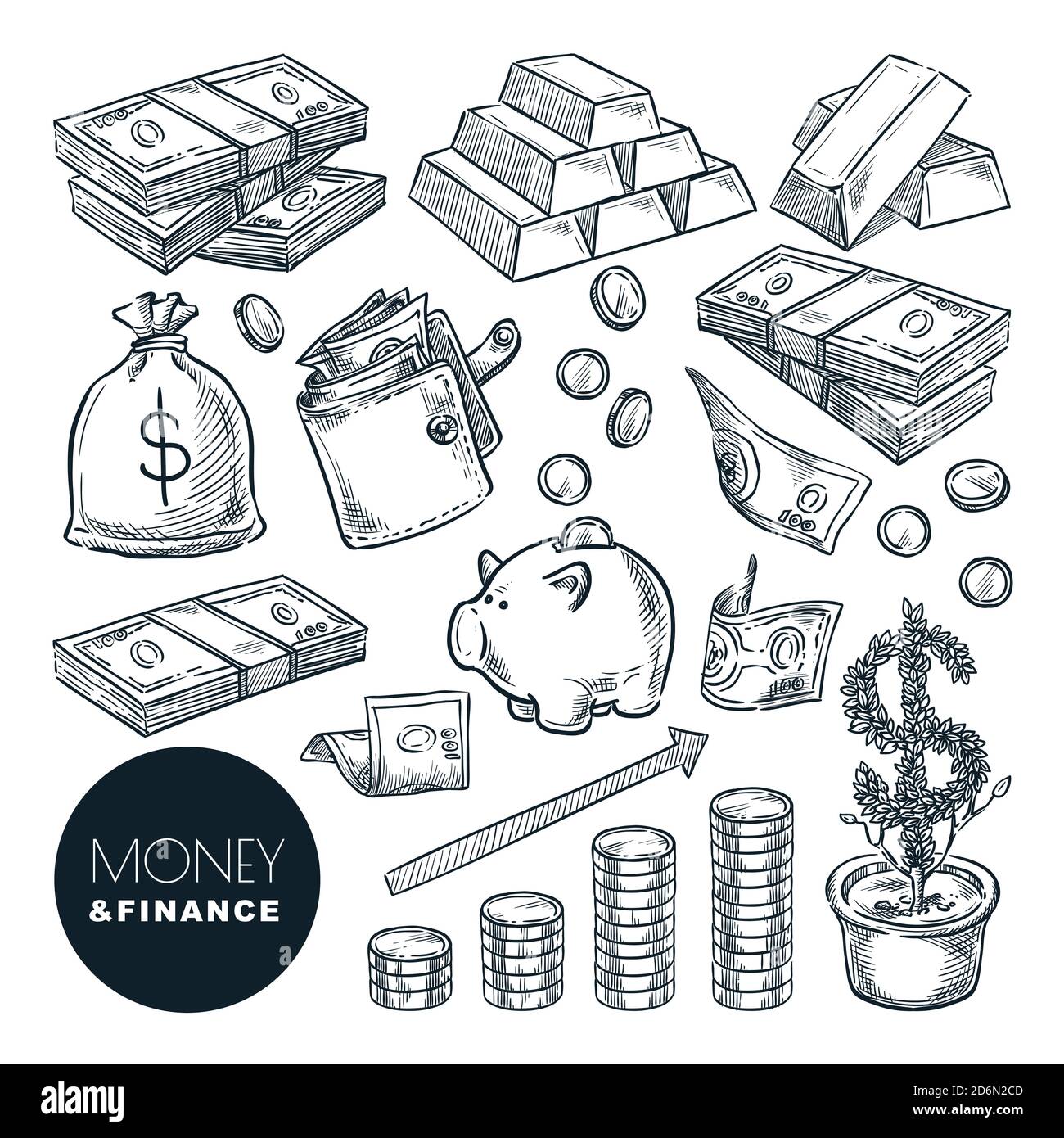 Drawing money bank Banque de photographies et d’images à haute ...