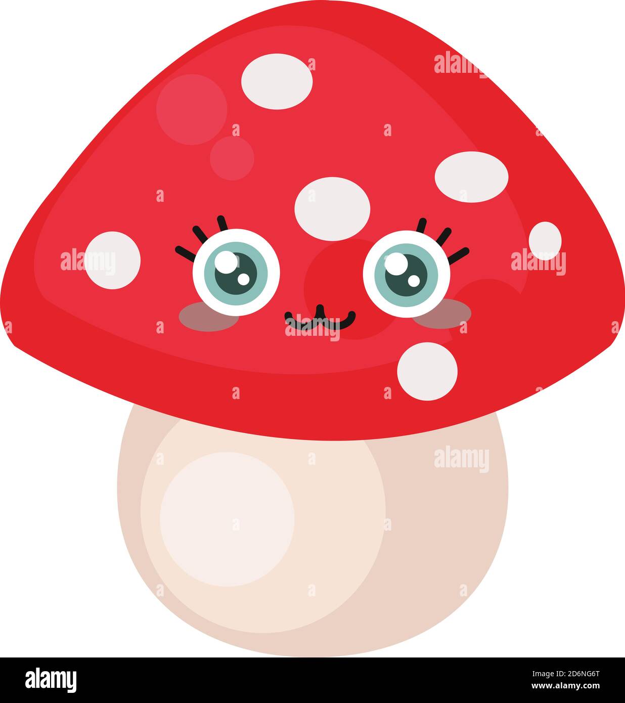 Champignon mignon Banque d'images vectorielles - Alamy