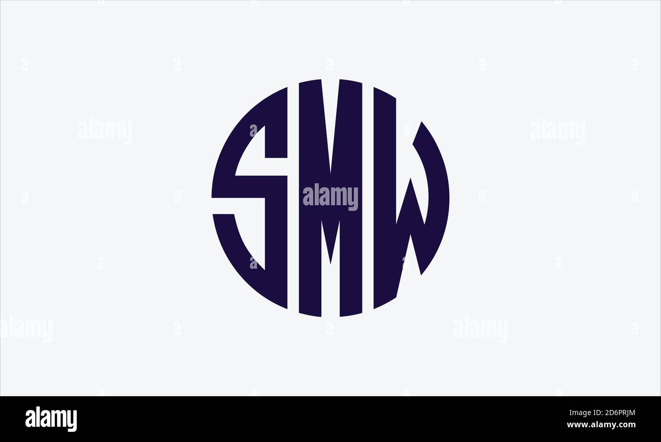Logo de lettre smw Banque de photographies et d’images à haute ...