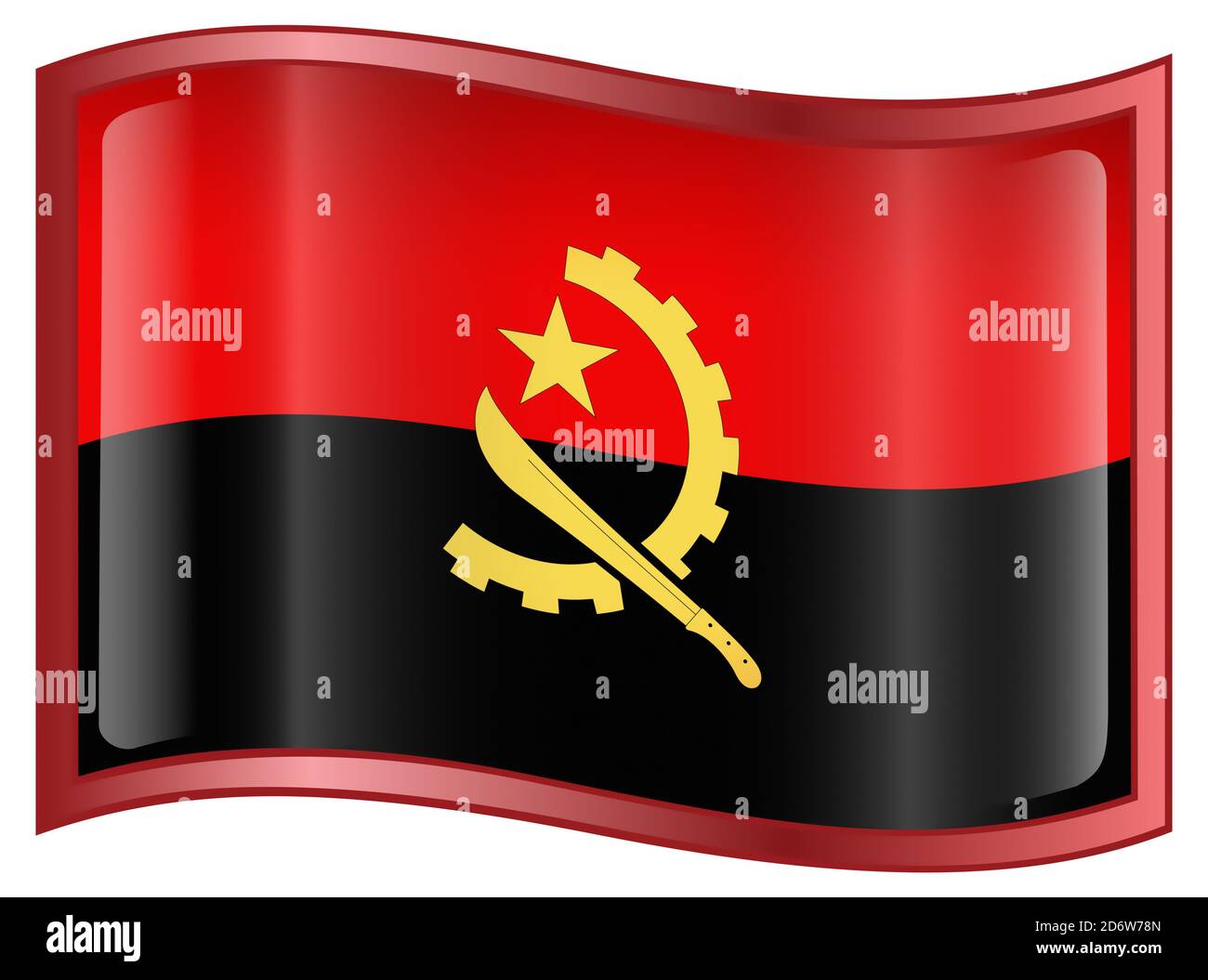Drapeau national angolais Banque de photographies et d’images à haute ...