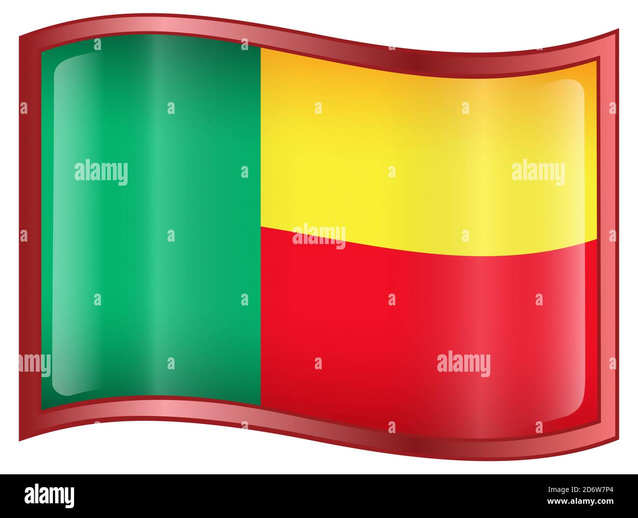 Drapeau du benin Banque d'images détourées - Alamy