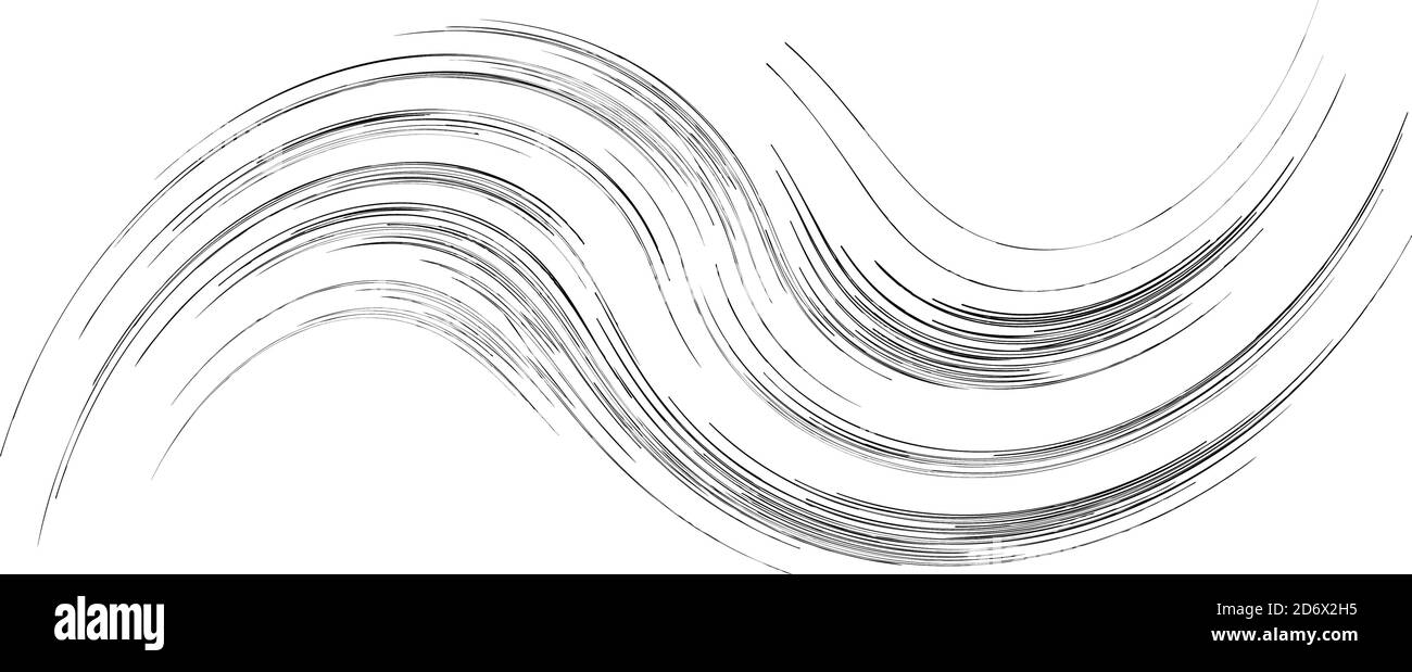 Courbe pivotée volute, forme d'hélice. Élément de conception en spirale ...