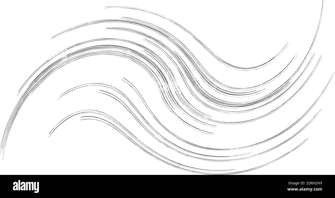 Courbe pivotée volute, forme d'hélice. Élément de conception en spirale ...
