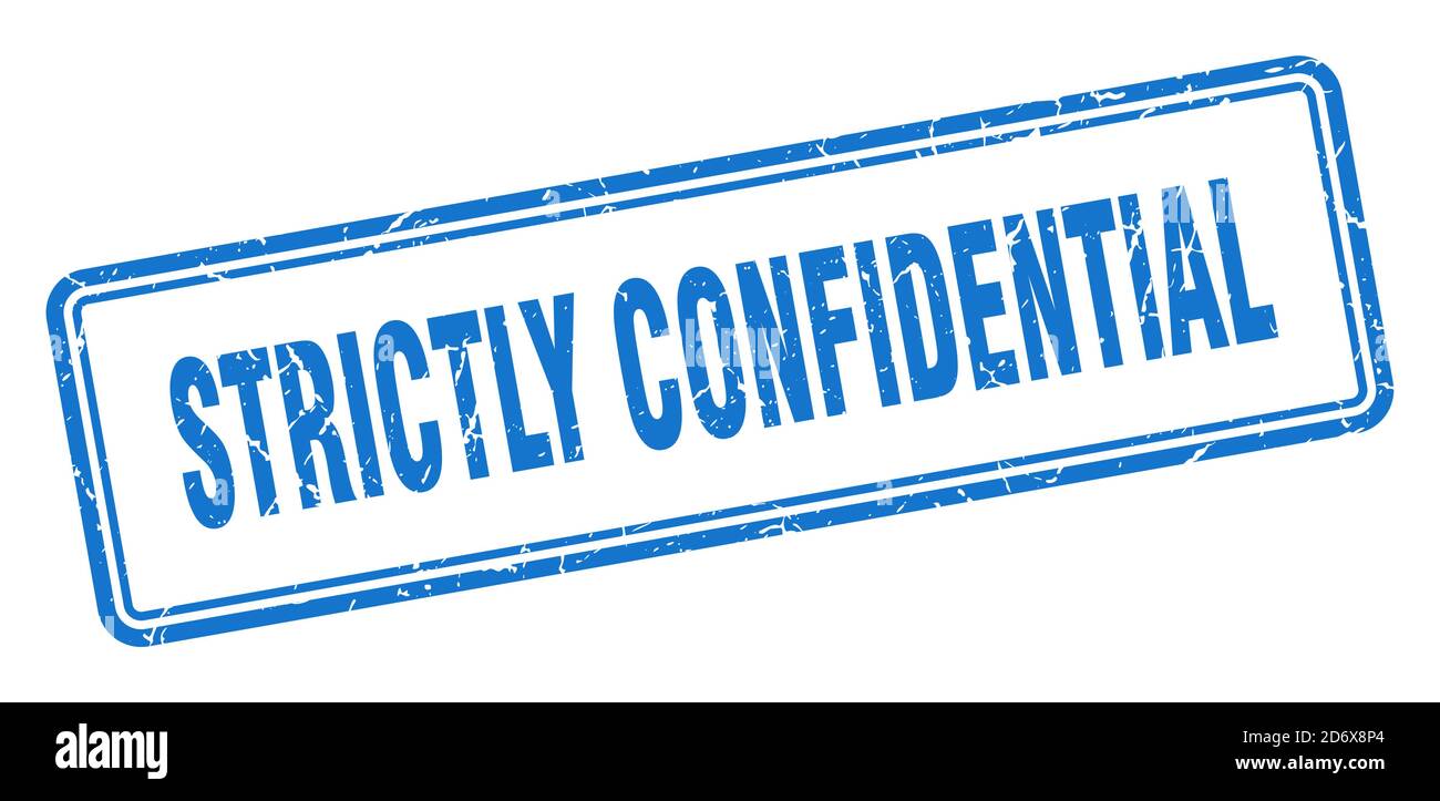 Strictement confidentiel Banque d'images vectorielles - Alamy