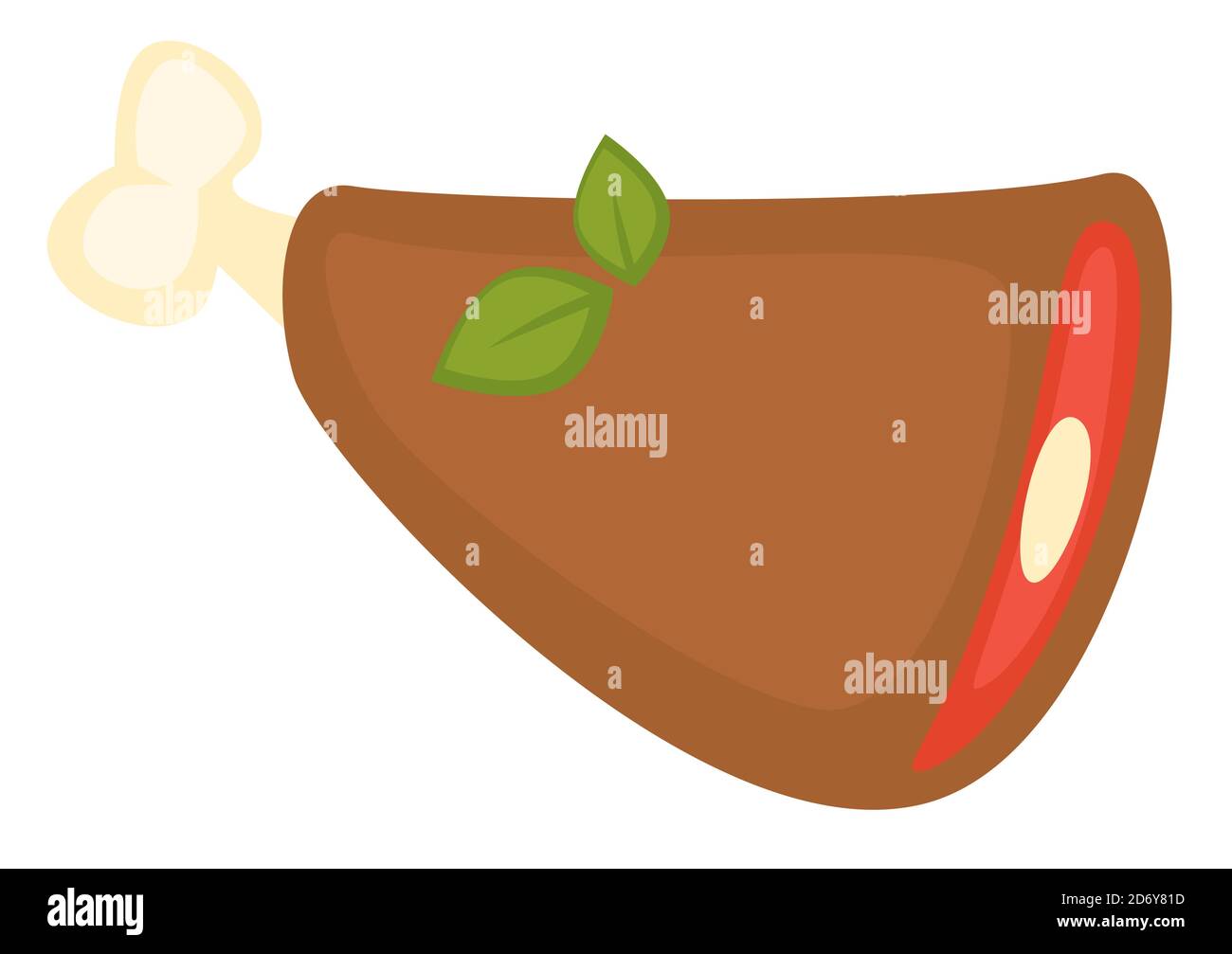 Cuisse de poulet marinée Banque d'images vectorielles - Alamy