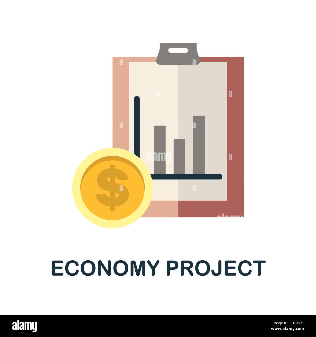 Icône projet économique. Élément simple de la collection croissance de ...