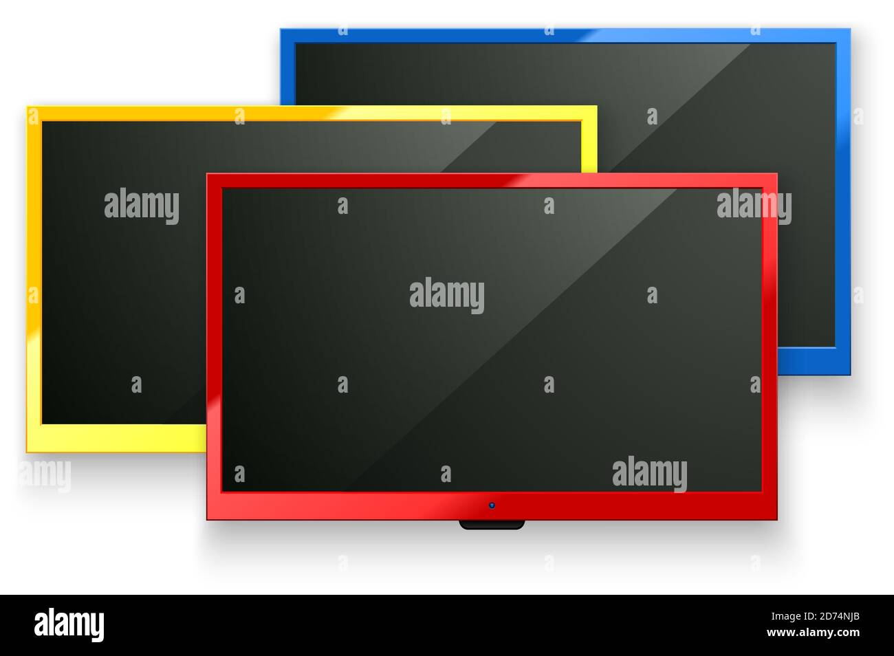 écran de visualisation led bleu Banque d'images vectorielles - Alamy