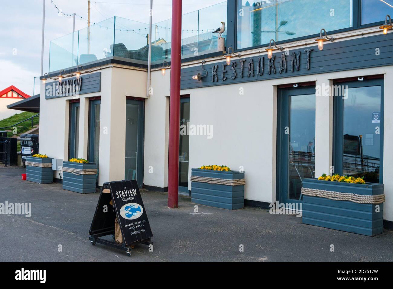 Le restaurant fish and chips vue mer Banque de photographies et d ...