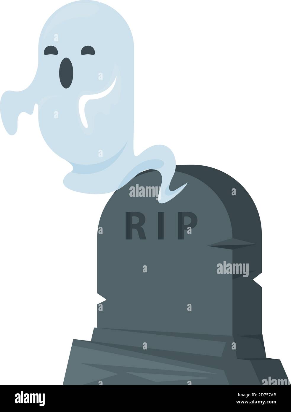 tombe de cimetière avec mot de rip et dessin d'illustration de vecteur ...