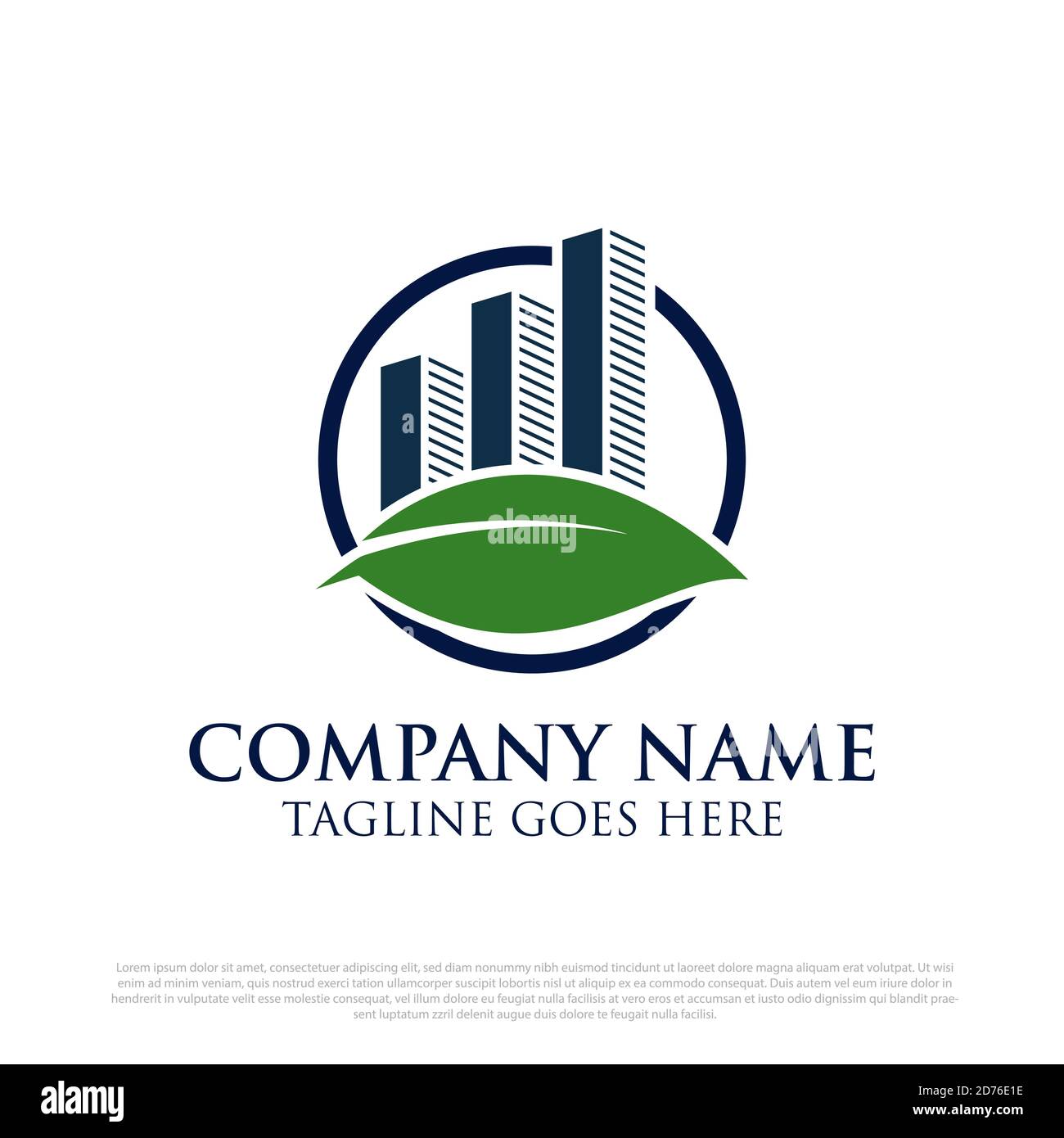 modèle professionnel de logo de consultant comptable avec vert ...
