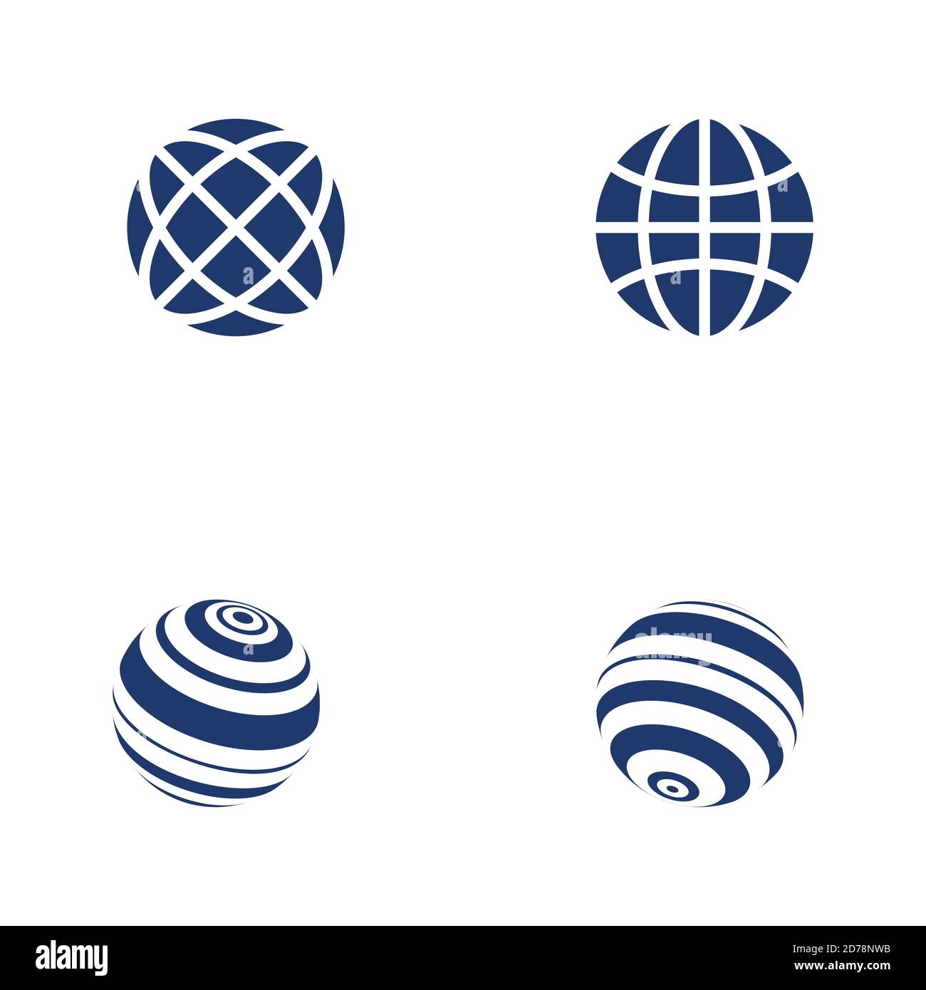 Monde fil Modèle Logo vector illustration Image Vectorielle Stock - Alamy