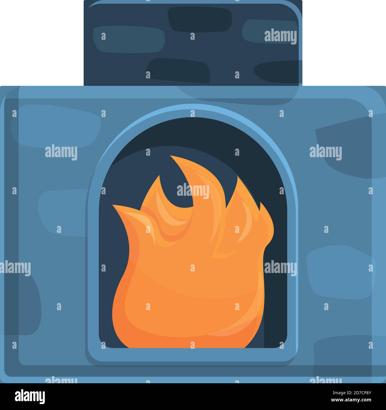 Icône foyer. Dessin animé de la maison foyer icône vecteur pour la ...