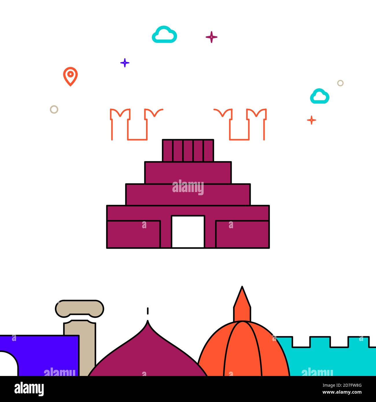 De mausole Banque d'images vectorielles - Alamy