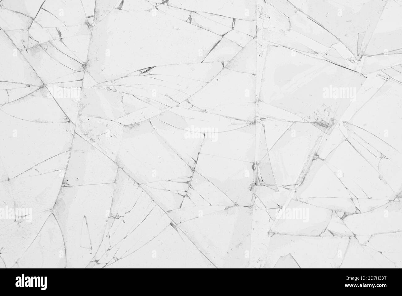 Fond de texture de verre blanc fissuré. Texture vitre de verre cassée ...