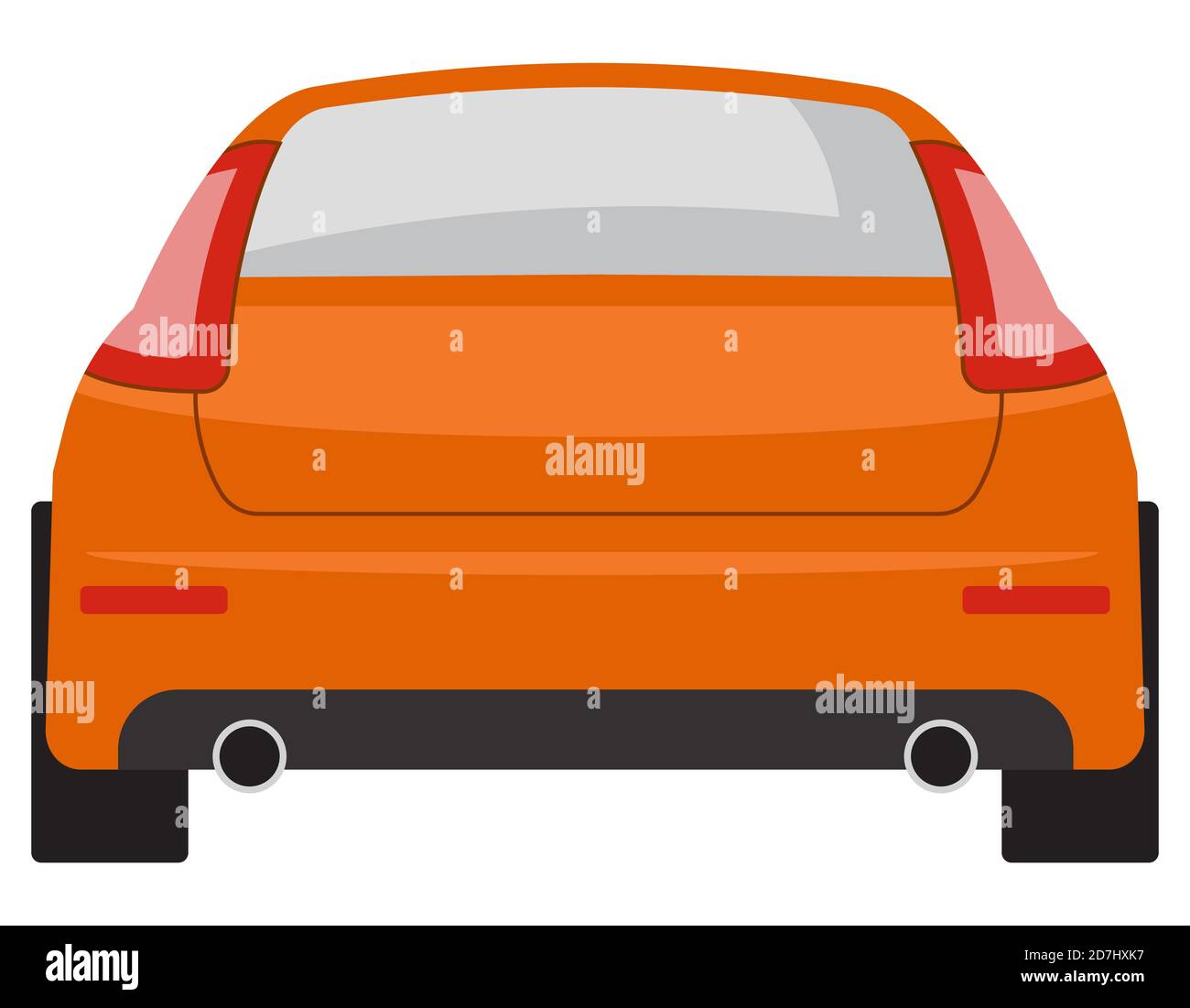 Hatchback car cartoon illustration Banque d'images vectorielles - Alamy