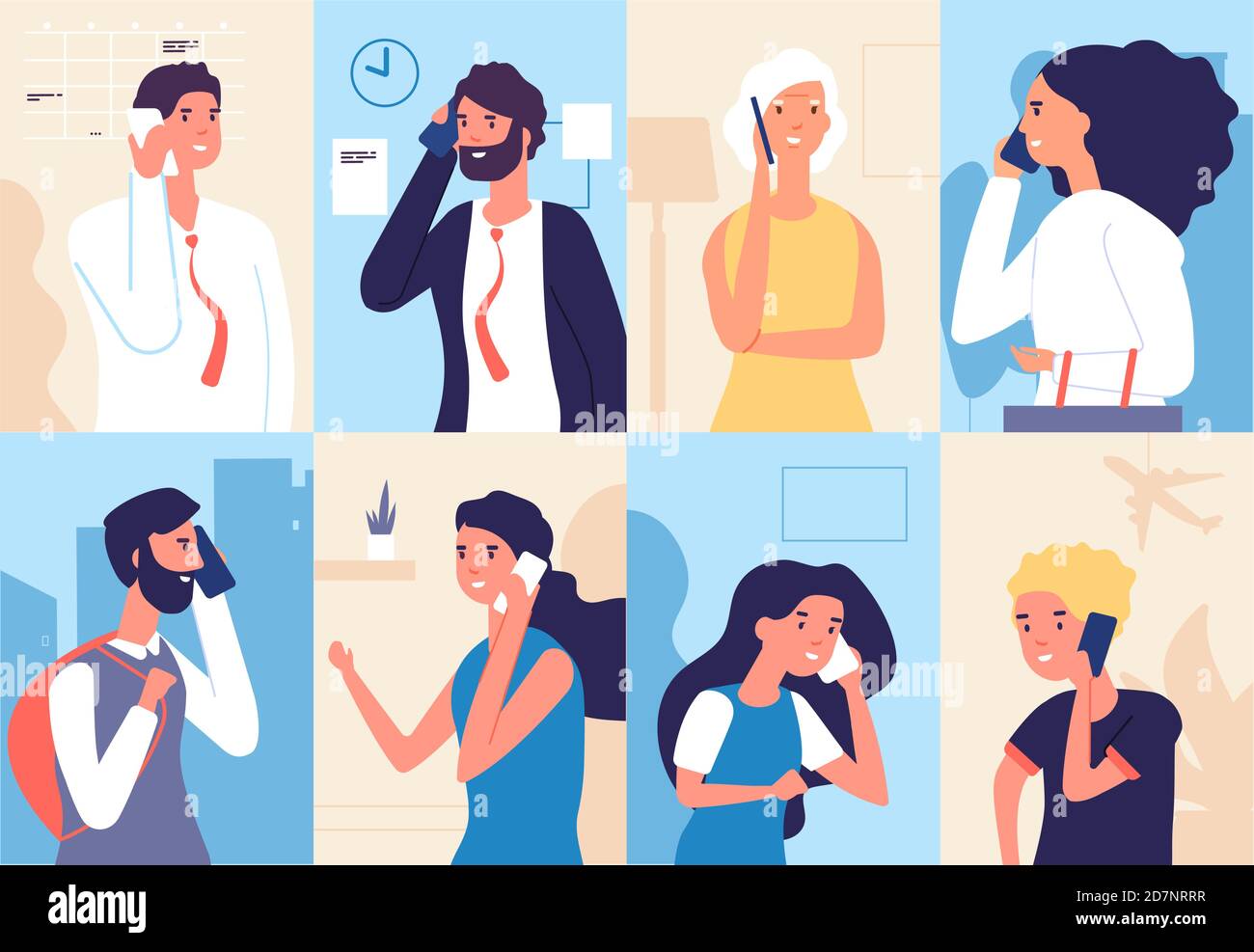 Appel téléphonique Banque d'images vectorielles - Alamy