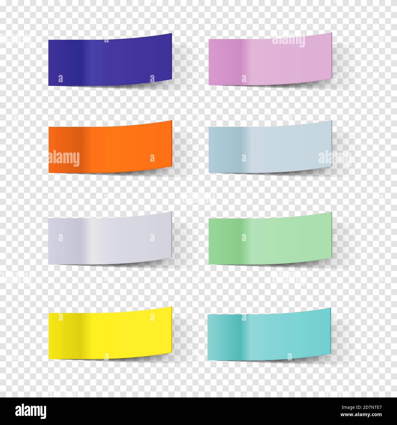 Pense bête coloré Banque d'images vectorielles - Alamy