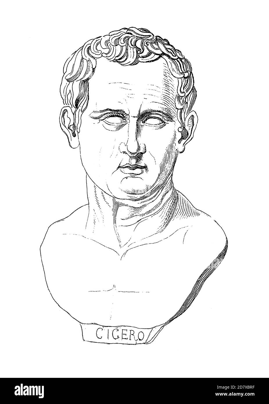 Marcus tullius cicero Banque d'images noir et blanc - Alamy