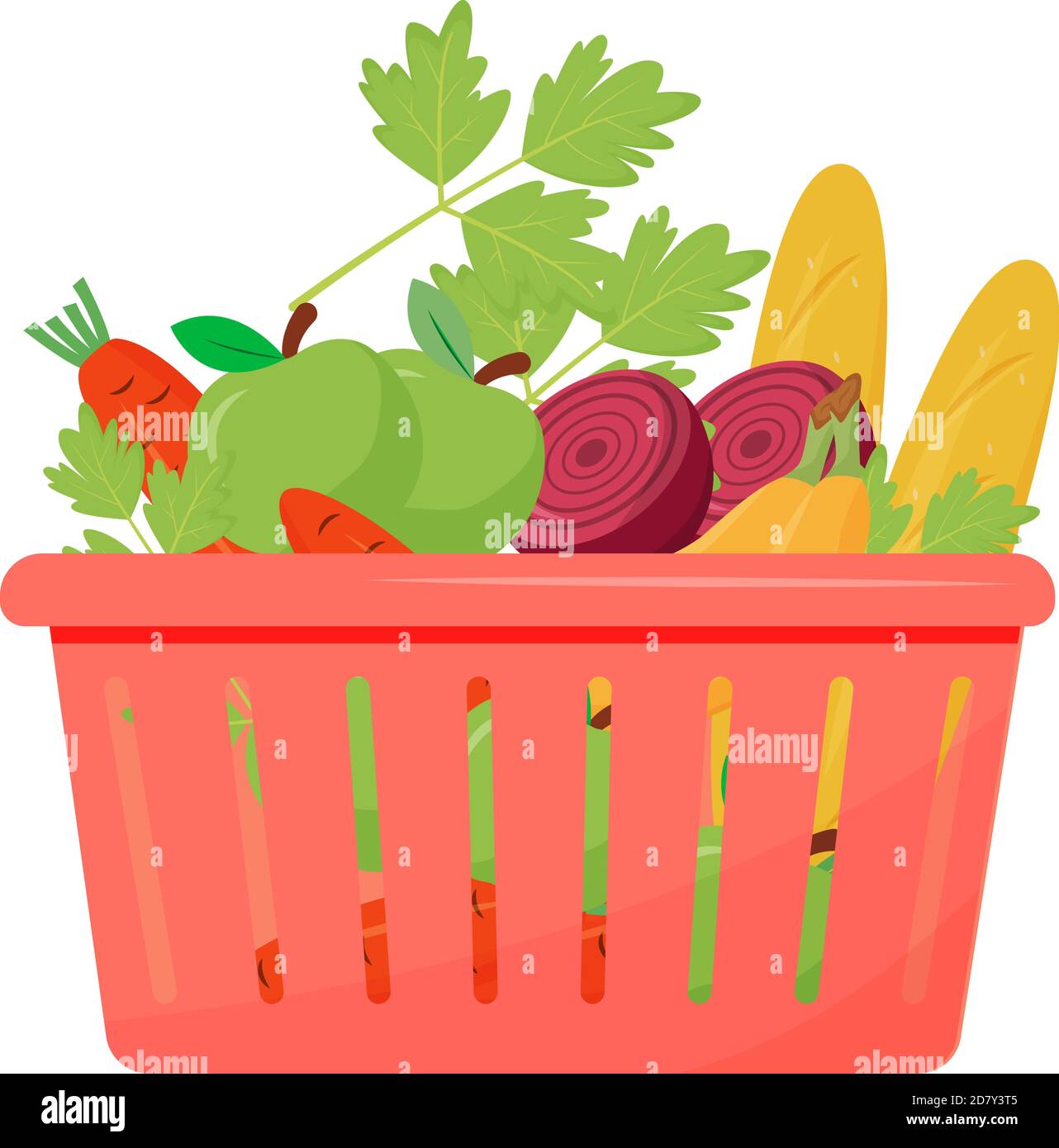 Verduras de supermercado Banque d'images vectorielles - Alamy