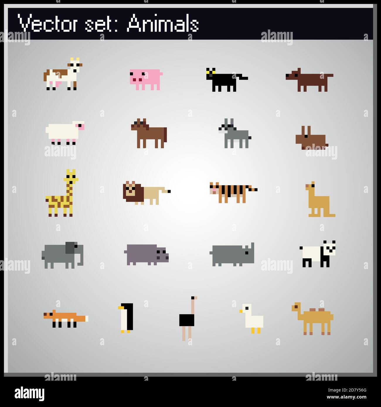 Pixel animal Banque de photographies et d’images à haute résolution - Alamy