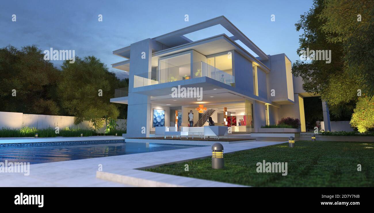 Manoir moderne Banque de photographies et d’images à haute résolution ...