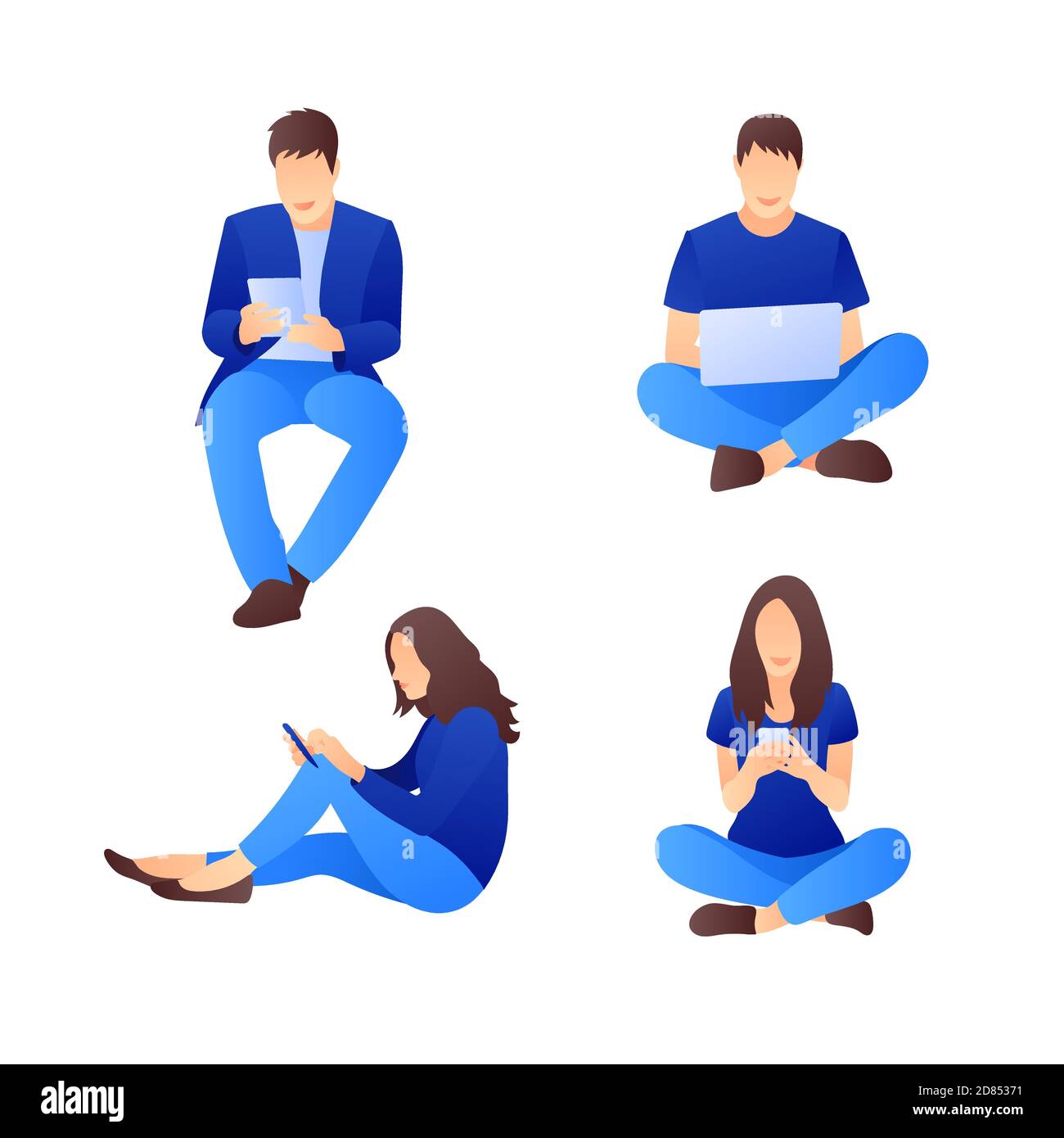 Personnages assis Banque de photographies et d’images à haute ...