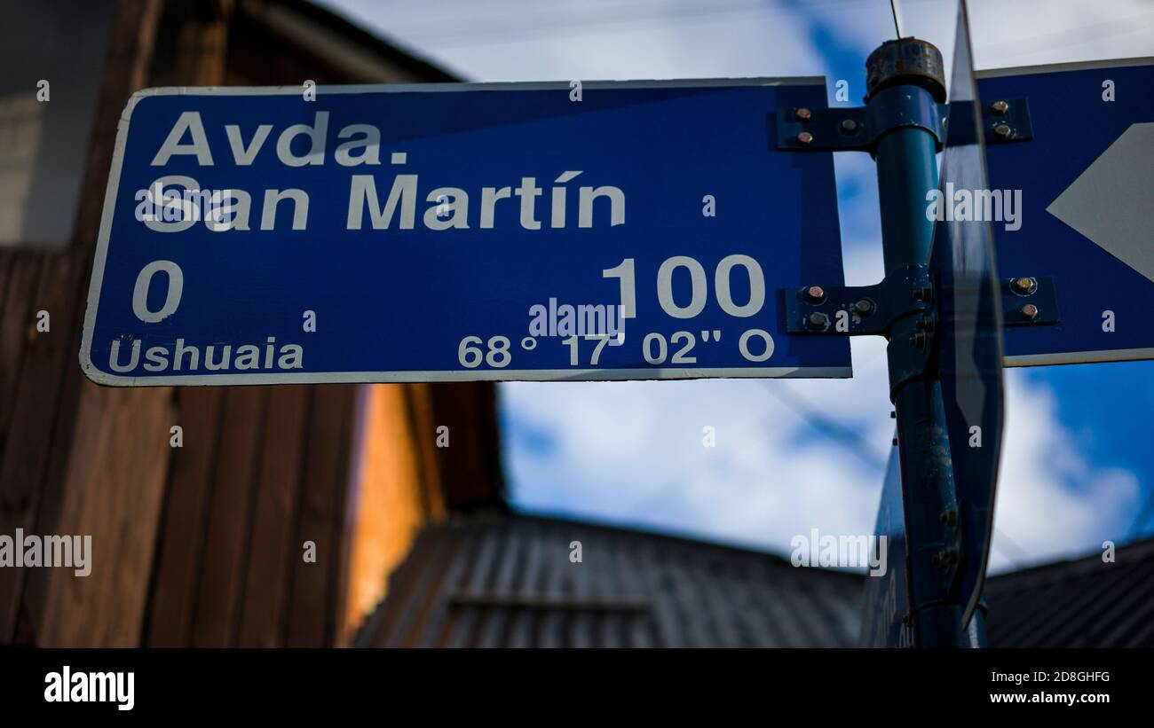 --FILE--la vue sur la rue de la ville la plus méridionale du monde ...