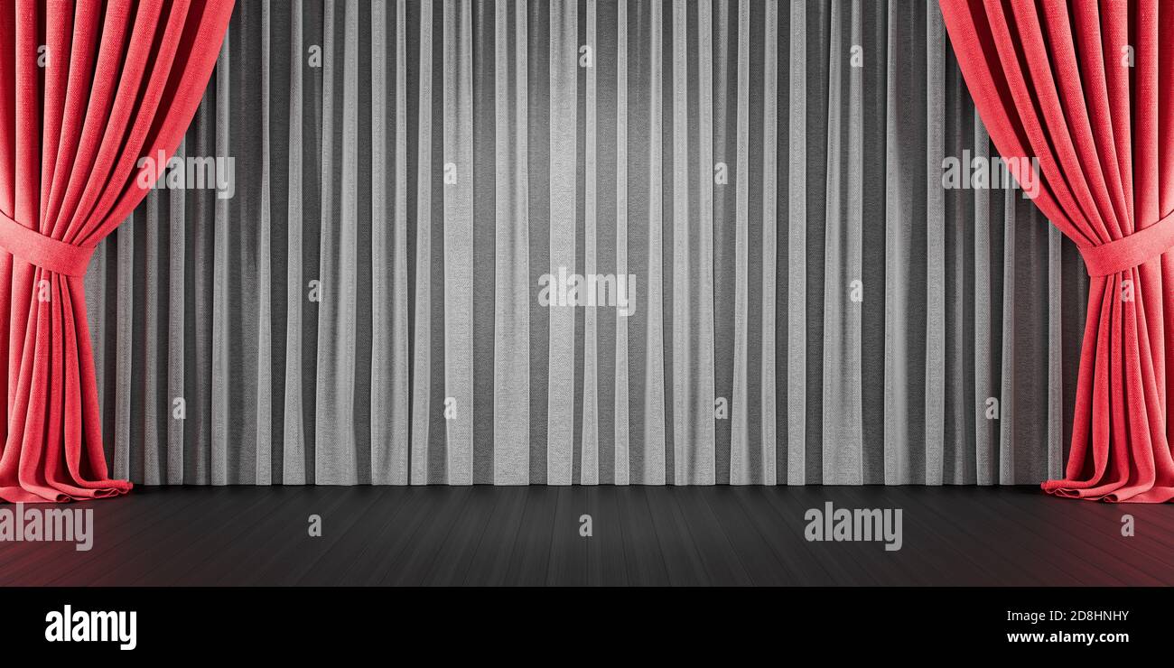 Rideaux de velours rouge Banque de photographies et d’images à haute ...