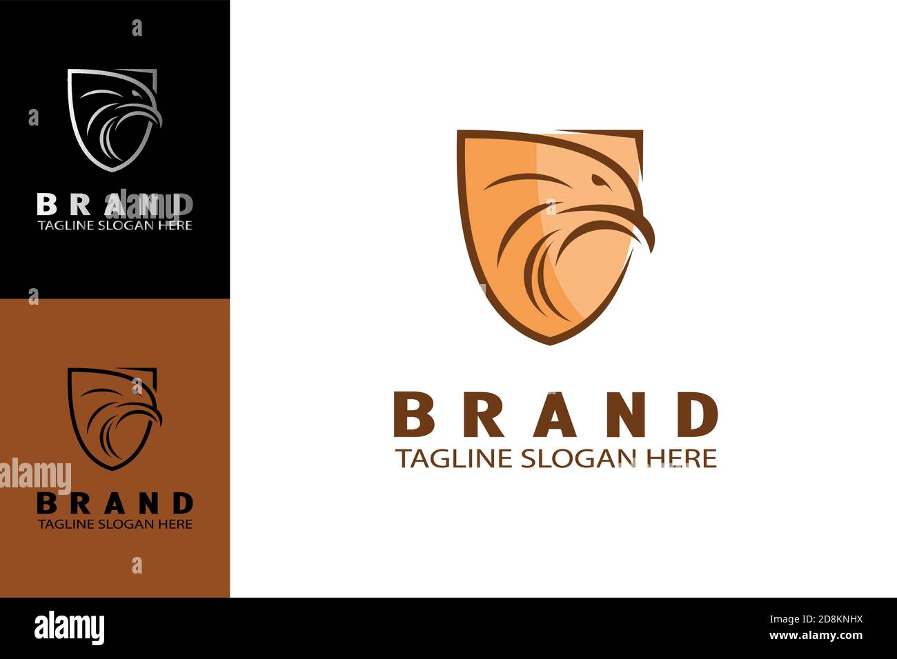 Eagle Badge Logo Banque d'images vectorielles - Alamy