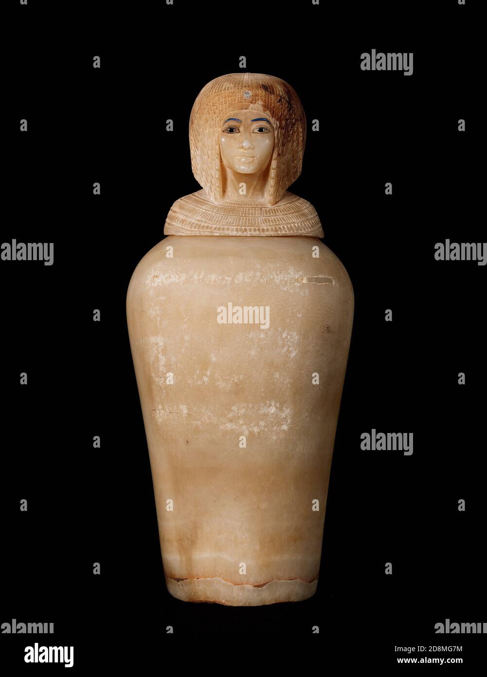 Vase à canopes en albâtre égyptien du MUSÉE D'art MET À New York Photo ...