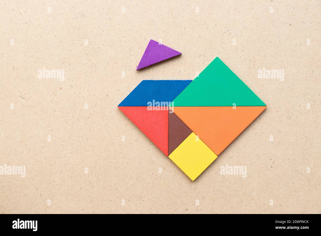 Tangram de coeur Banque de photographies et d’images à haute résolution ...