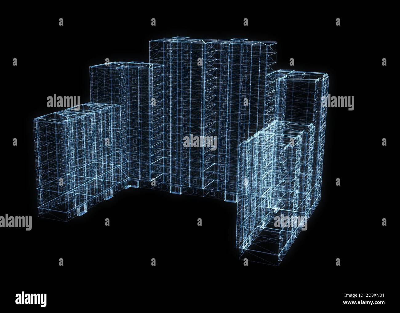 Hologram city Banque de photographies et d’images à haute résolution ...